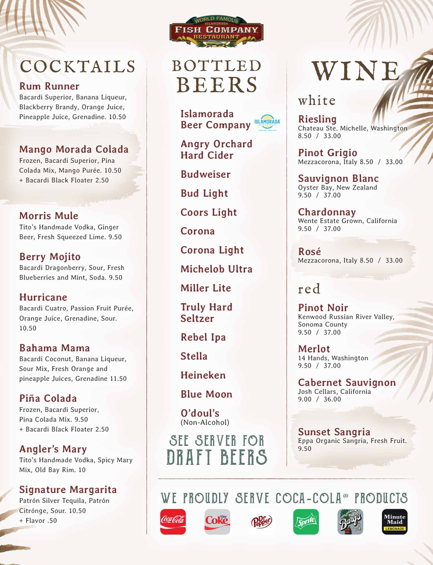 Keys Menu | Islamorada Fish Company