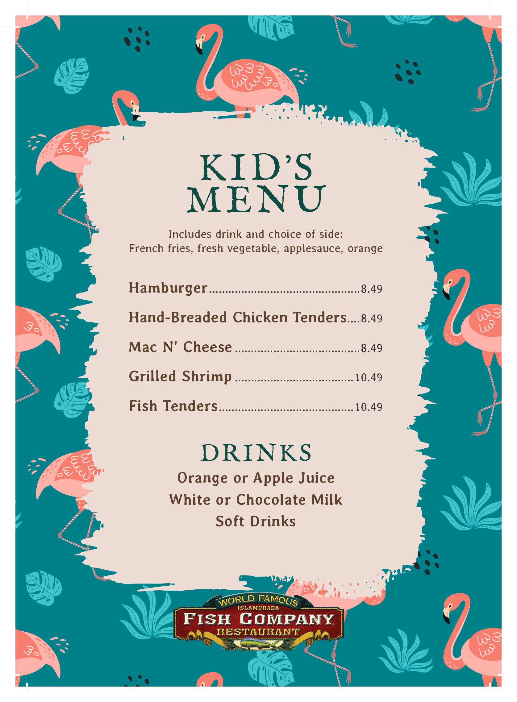 Keys Menu | Islamorada Fish Company